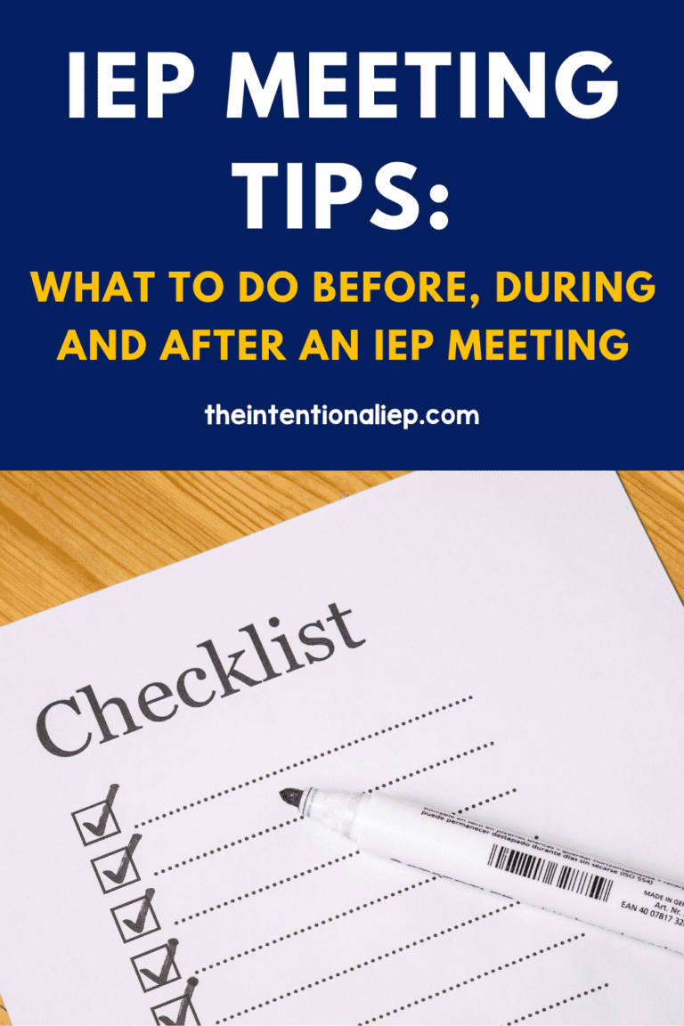 What to Do Before, During, and After an IEP Meeting - The Intentional IEP