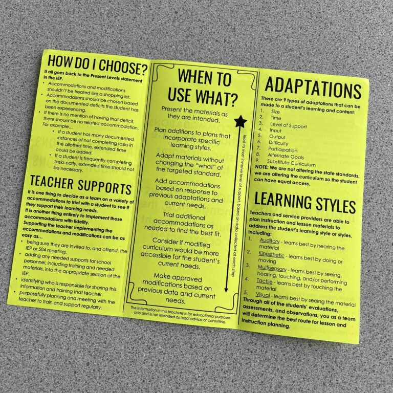 IEP Accommodations vs Modifications - The Intentional IEP