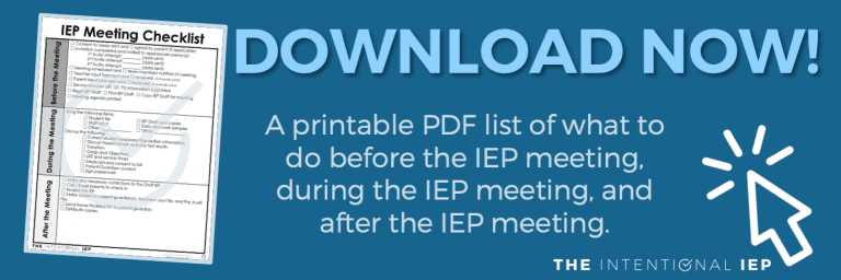 What to Do Before, During, and After an IEP Meeting - The Intentional IEP
