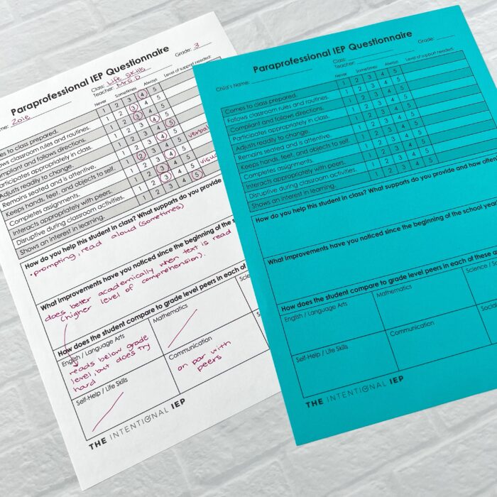 The Importance of IEP Input Forms - The Intentional IEP