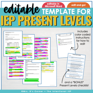 How to Use Correct Wording When Writing an IEP - The Intentional IEP