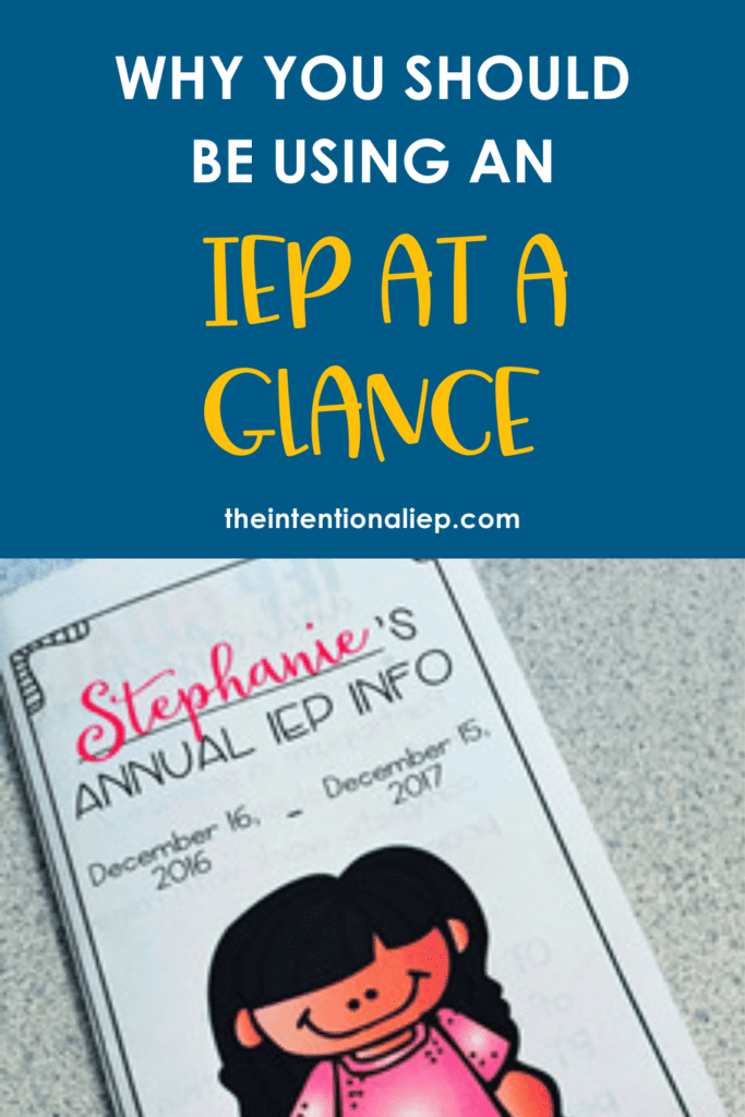 3 Benefits of Using an IEP at a Glance - The Intentional IEP