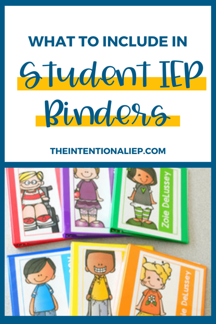 How to Make Student IEP Binders - The Intentional IEP
