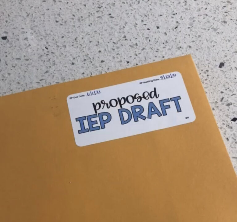 17 Benefits of Sending Home a Draft IEP (Present Levels + Proposed ...