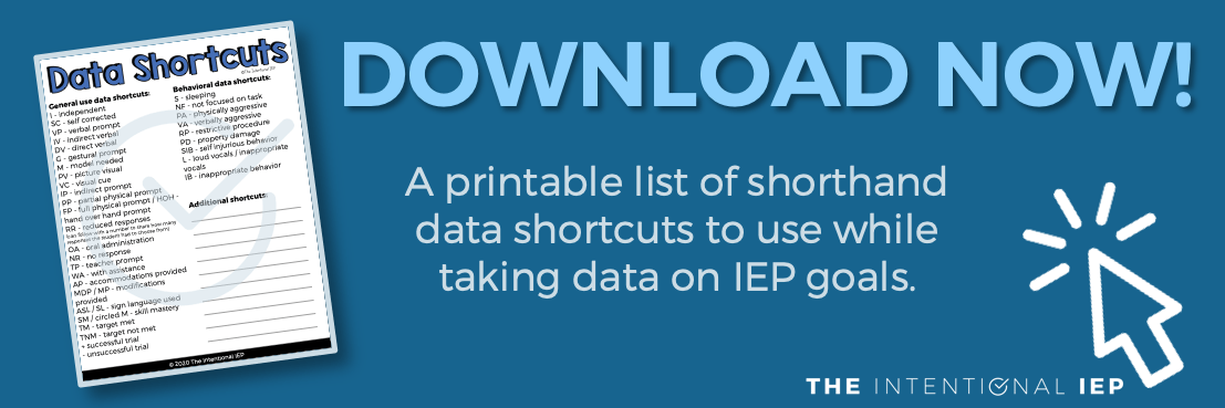 Data Collection Shortcuts That Save Teachers Time - The Intentional IEP