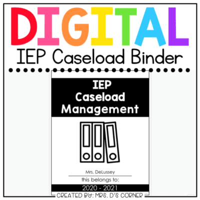 Digital IEP Caseload Binder | Digital Special Education Teacher Binder ...