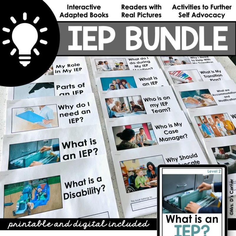 IEP Self-Advocacy Books and Activities for Special Education - The ...