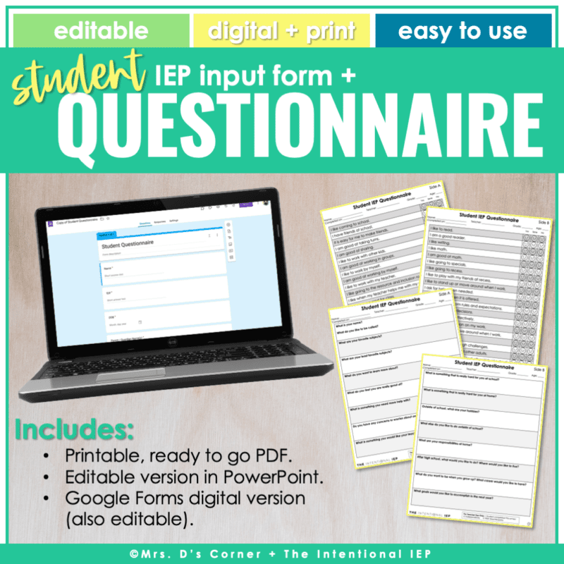 Enhancing IEP Team Collaboration Through Input Forms - The Intentional IEP