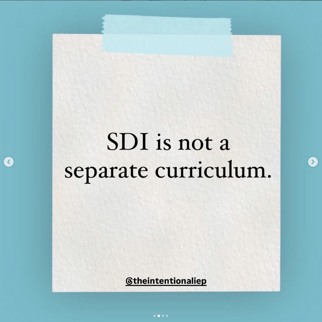 Understanding Specially Designed Instruction (SDI) in Special Education ...