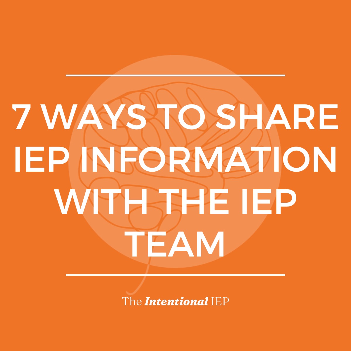 7+ Ways to Share IEP Information with General Ed Teachers - The ...