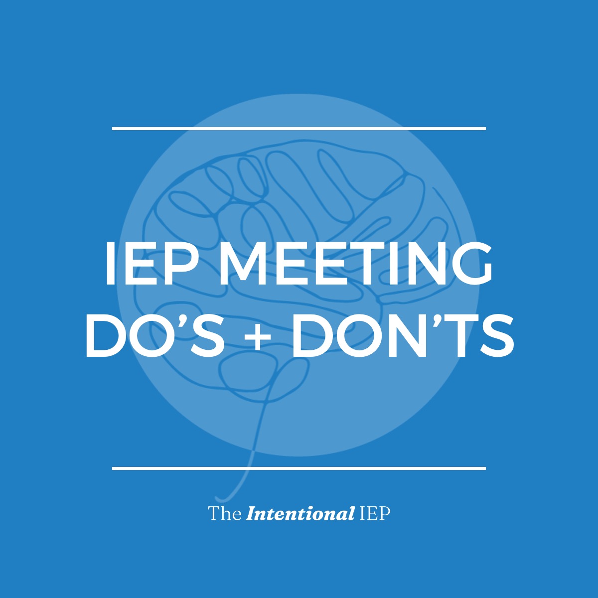 IEP Meeting Do's and Don'ts | The Intentional IEP