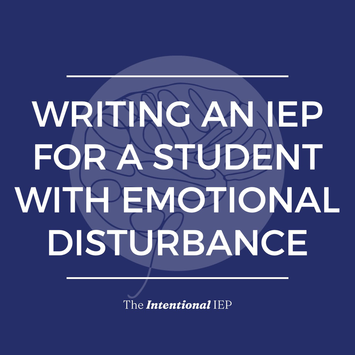 Writing an IEP for a Student with an Emotional Disturbance - The ...