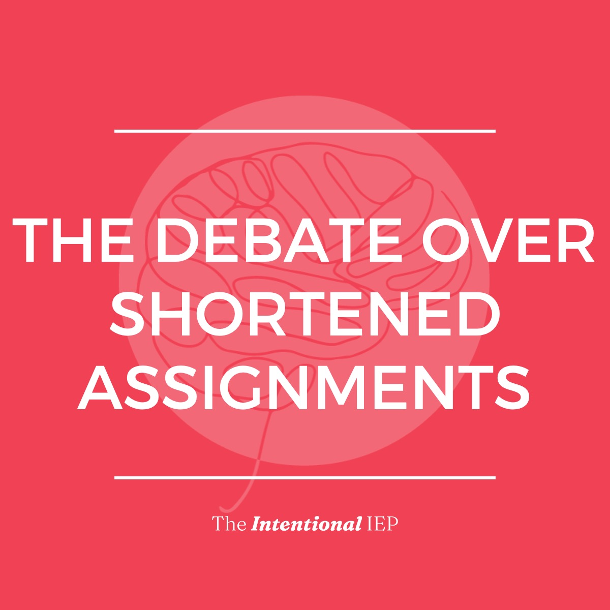 The Debate Over Shortened Assignments - The Intentional IEP