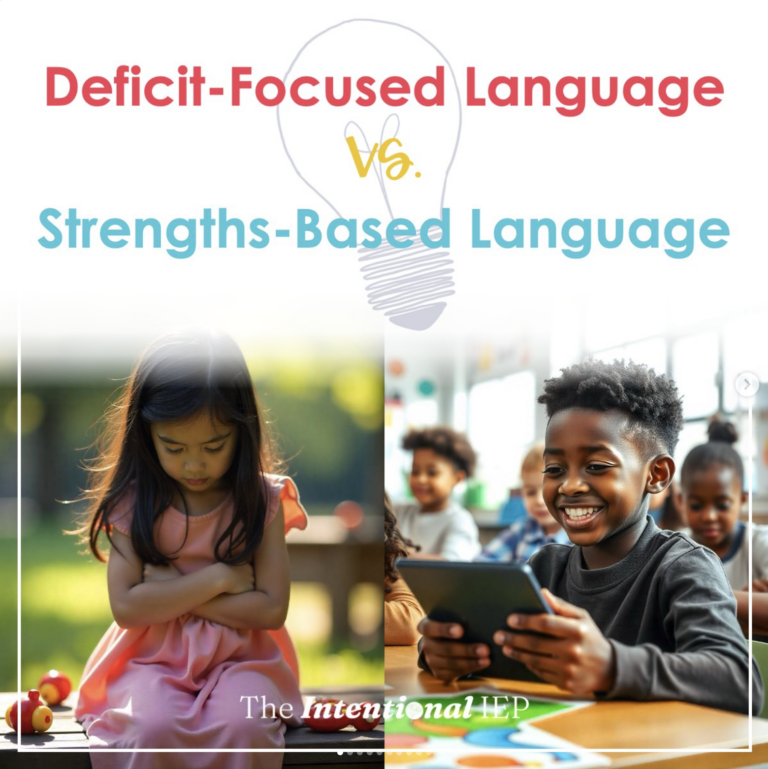 How to Use Correct Wording When Writing an IEP - The Intentional IEP