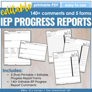 Writing Progress Reports - The Intentional IEP