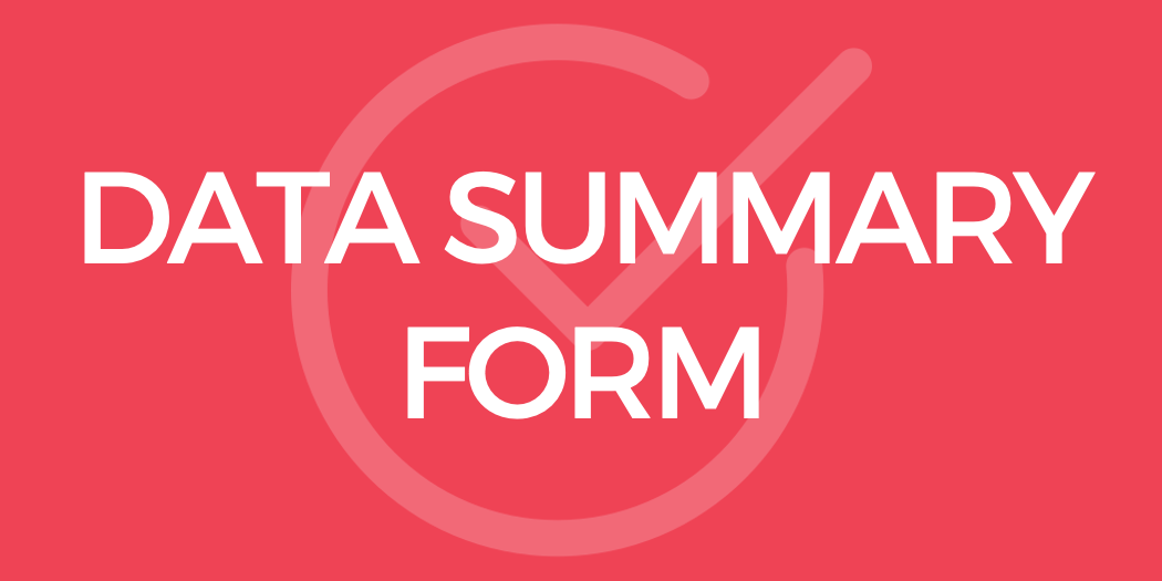 Data Summary Form - The Intentional IEP
